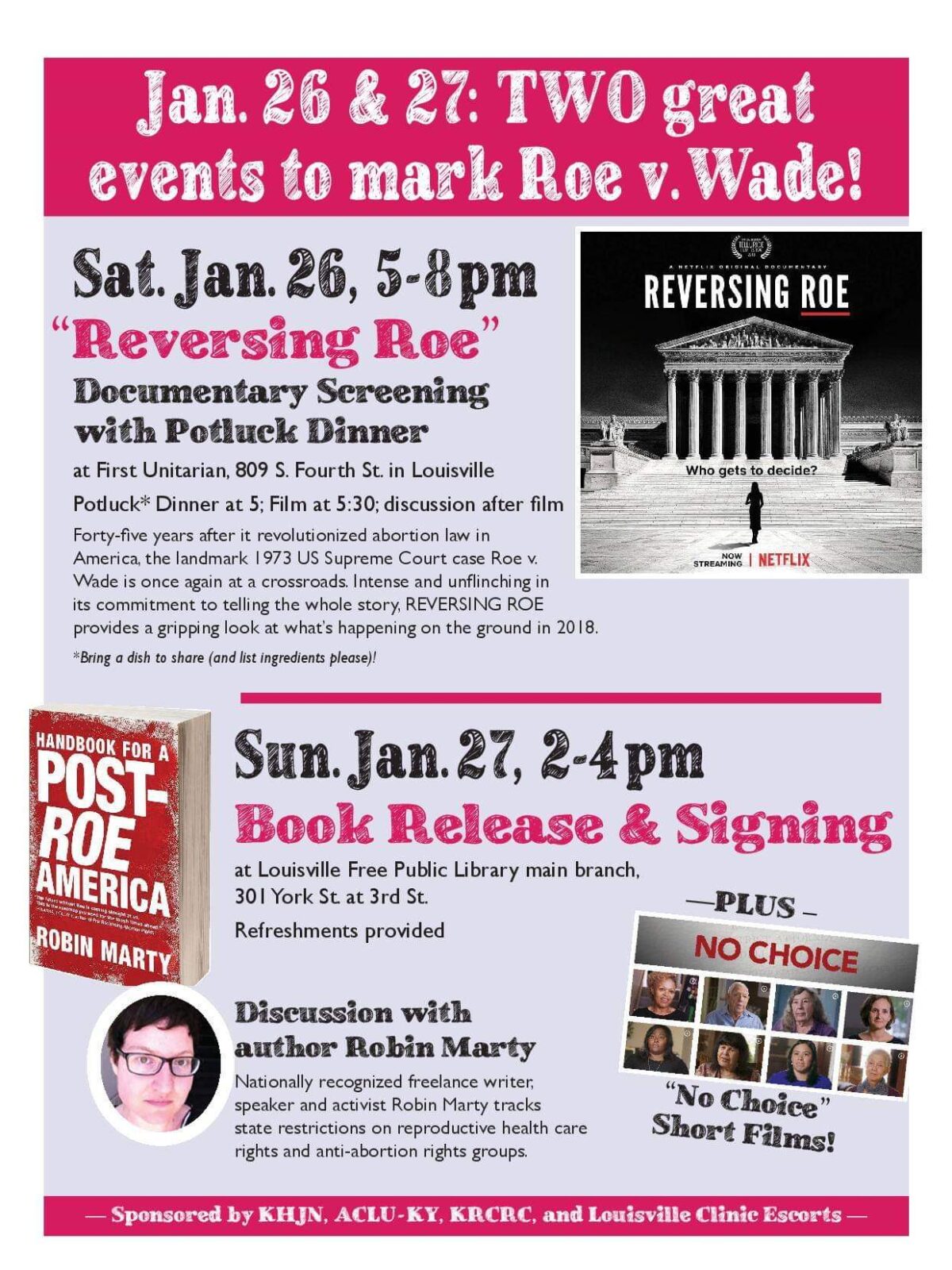 Roe v Wade Anniversary - ACLU Kentucky