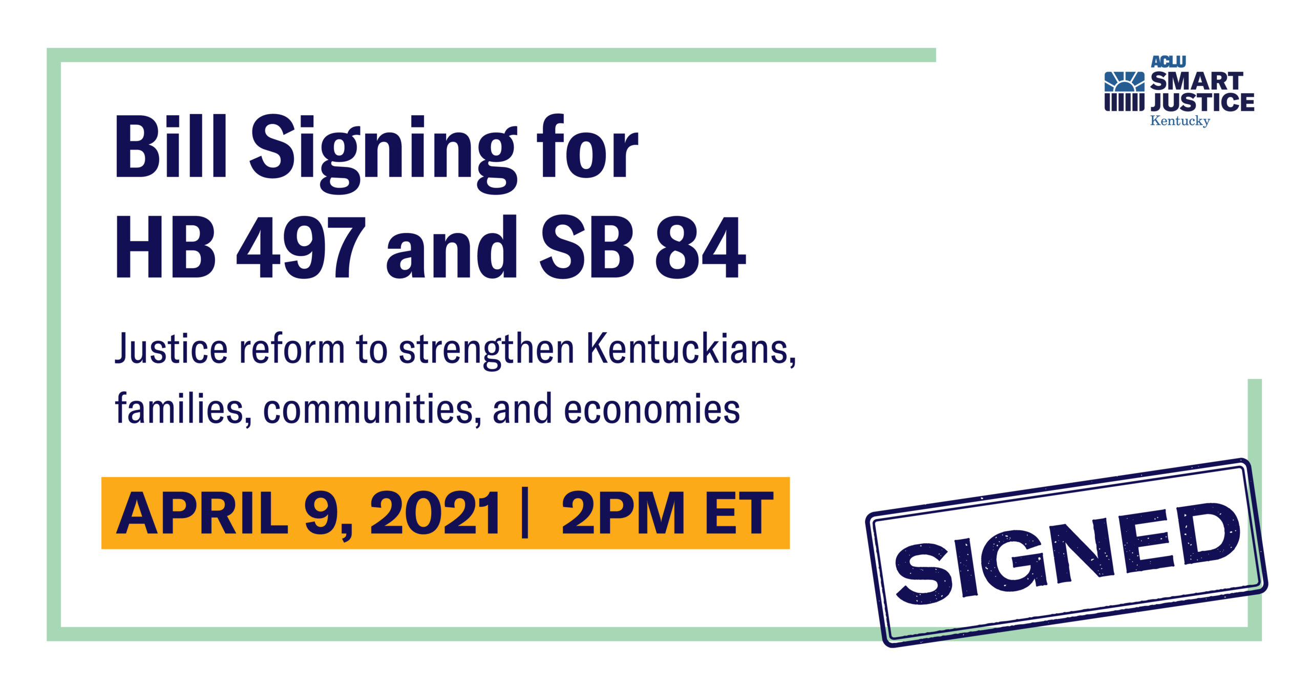 KY Smart on Crime Coalition Bill Signing with Governor Beshear - ACLU ...